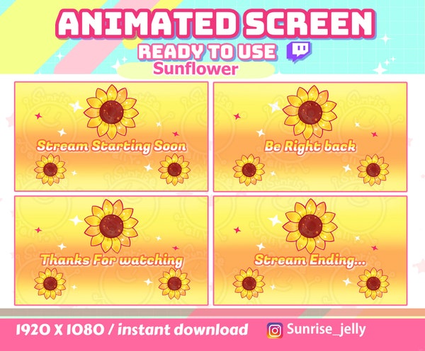 Twitch Overlay, Animated Corgi Stream Overlay Package, Animated Dog ...