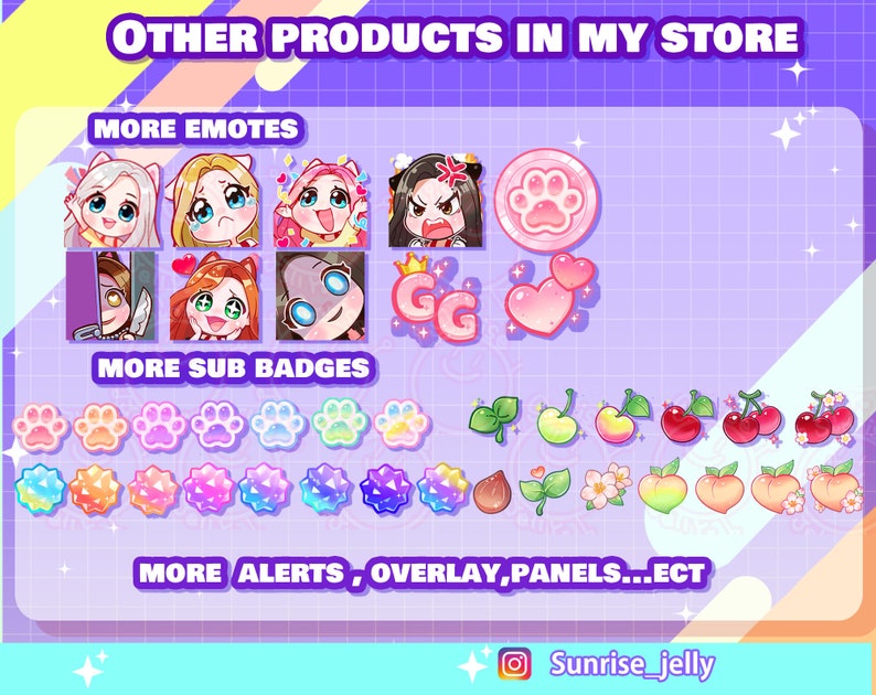 Animated Twitch Peach Stream Screens / Animation / Offline / - Etsy