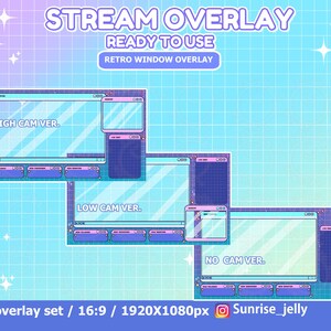 Twitch Stream Overlay / Retro Windows Theme / Simple / Retro / Kawaii ...