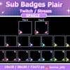 Twitch Sub Badge Flair - Laurel Wreath Flair Collection / Kawaii ...