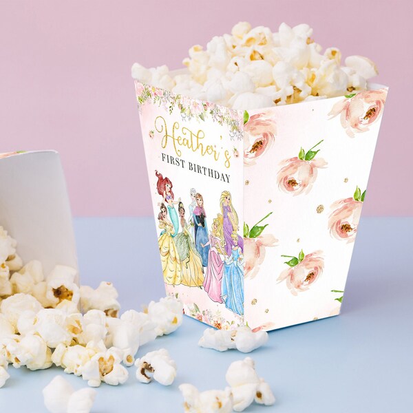 Princess Popcorn Box - Etsy