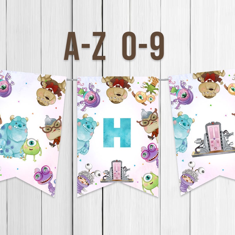 Monster Inc Alphabet - Etsy