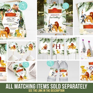 Lion King Centerpieces First Birthday Decoration Boy Hakuna Matata ...