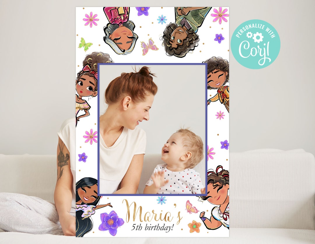 Encanto Birthday Photo Booth Decor Girl Party Decoration Photo Frame ...