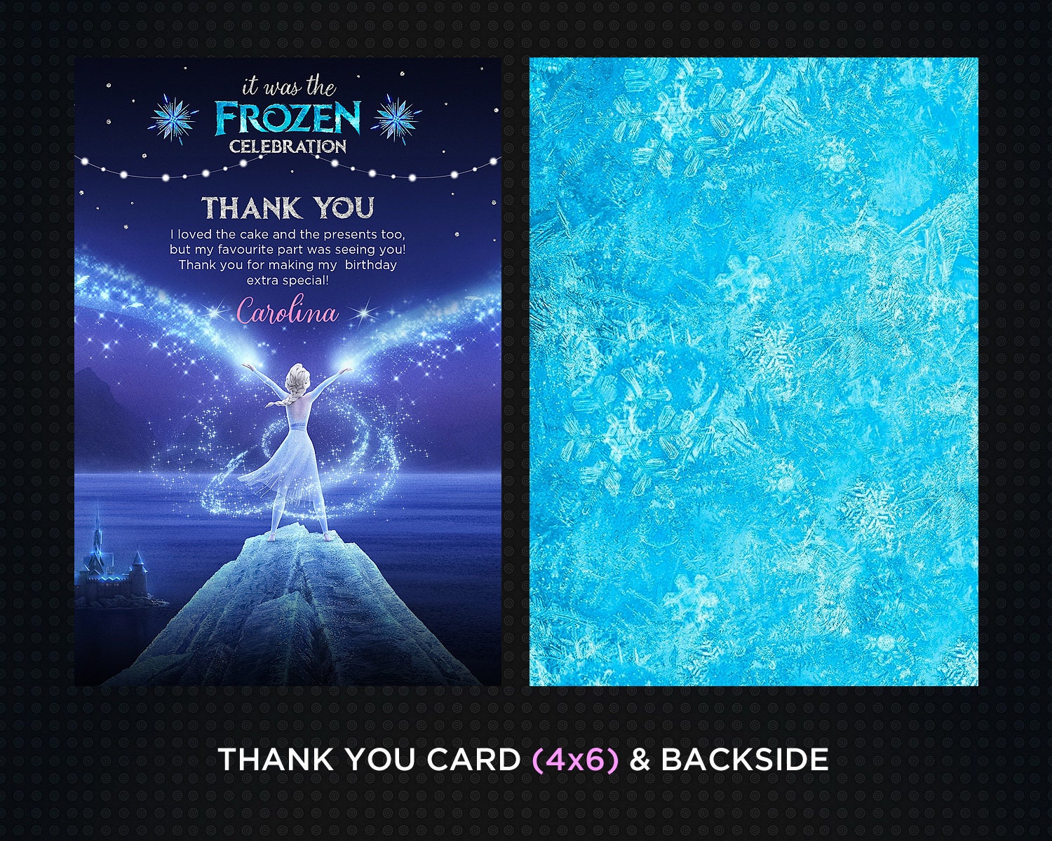 Frozen Birthday Girl Invitation Photo Editable Template Instant ...