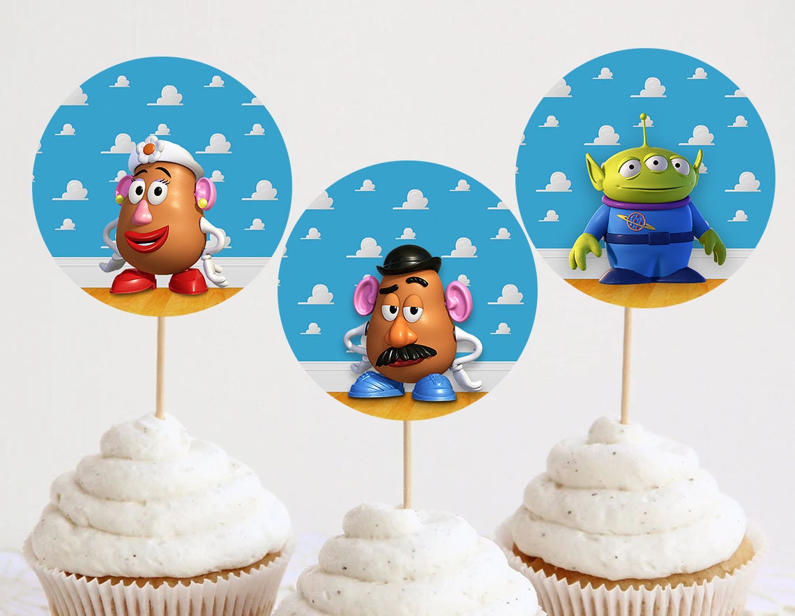 Two Infinity and Beyond Toy Story Birthday Cupcake Toppers Decoration ...