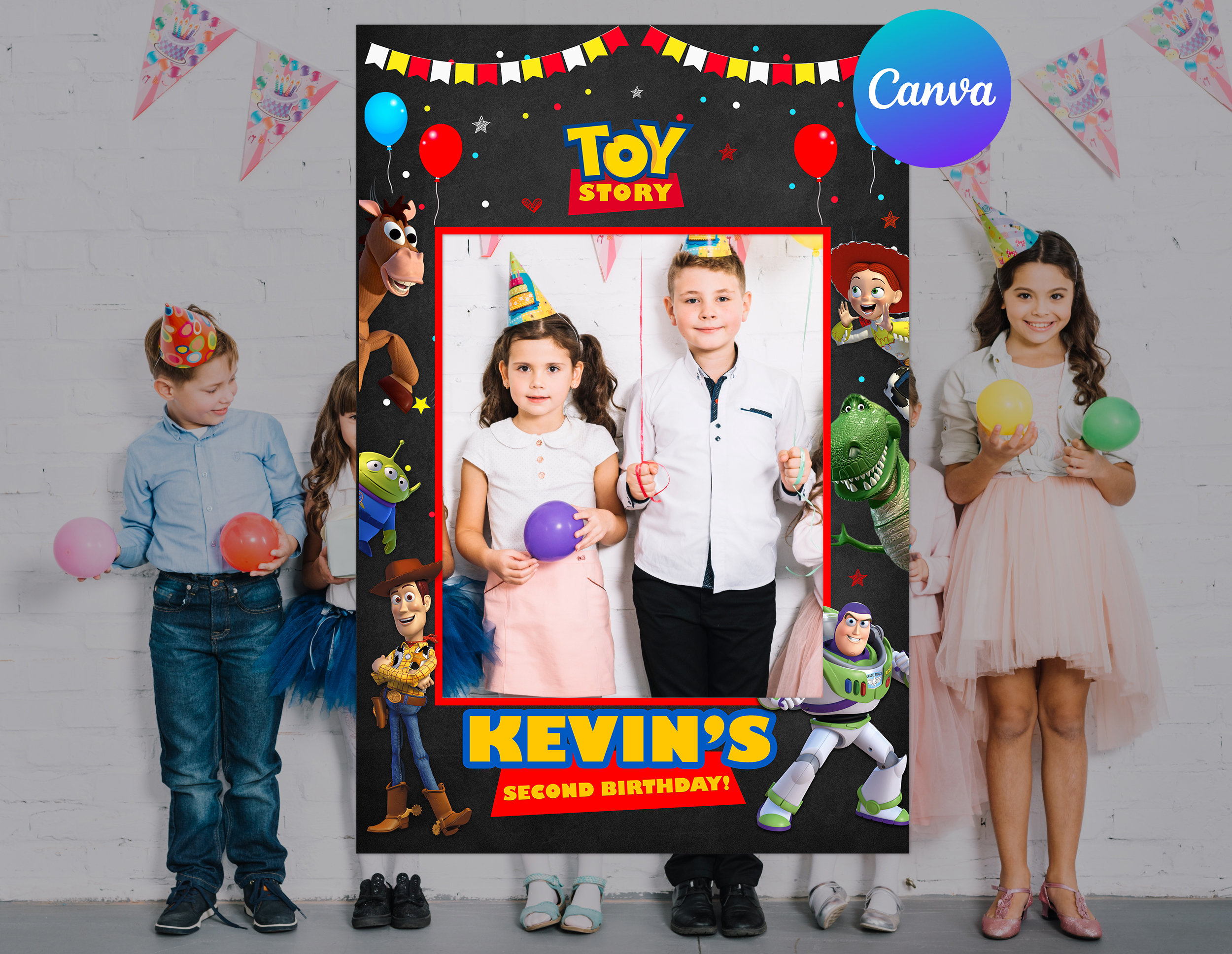 Two Infinity and Beyond Toy Story Birthday Photo Booth Decor Woody Buzz ...