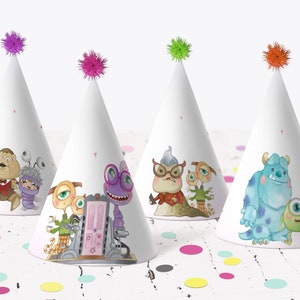 Monsters University First Birthday Party Hat Decoration Boo Our Little ...