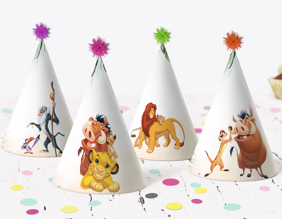 Lion King First Birthday Party Hat Decoration Boy Hakuna Matata Simba ...