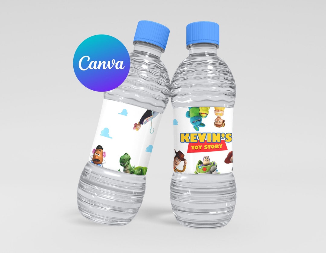 Two Infinity and Beyond Toy Story Birthday Bottle Labels Custom ...