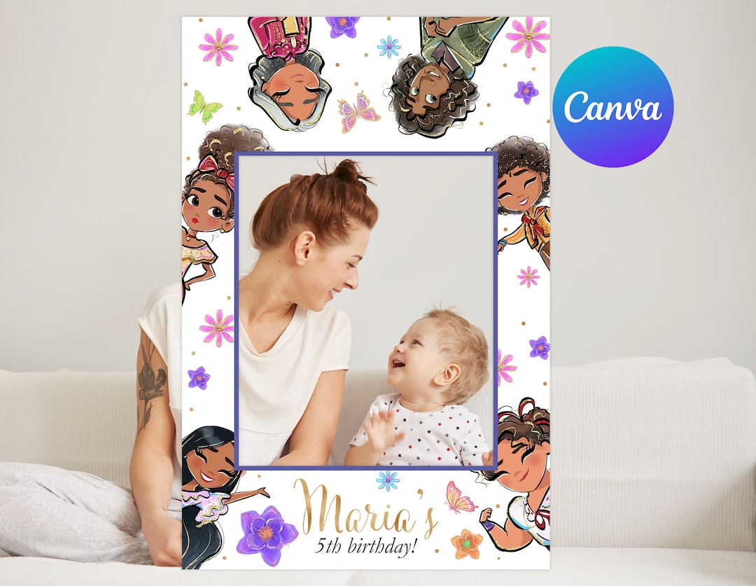 Encanto Birthday Photo Booth Decor Girl Party Decoration Photo Frame ...