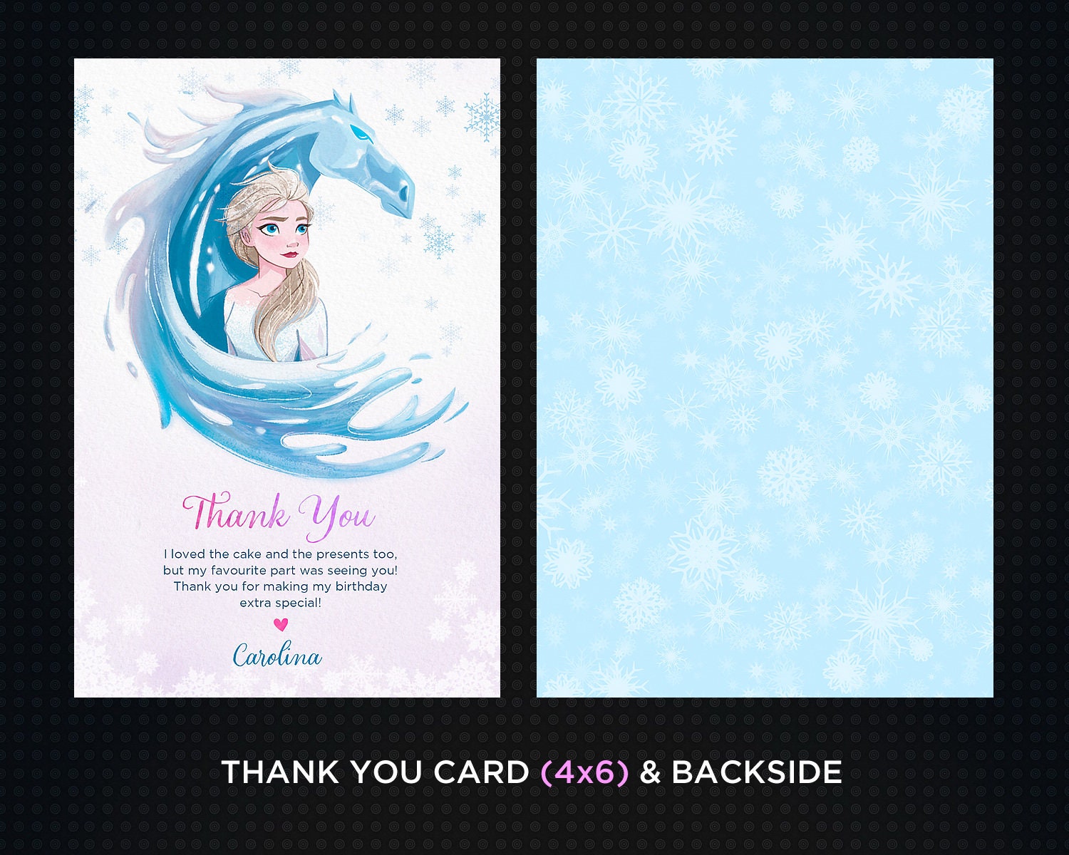Frozen Birthday Girl Invitation Photo Editable Template Instant ...