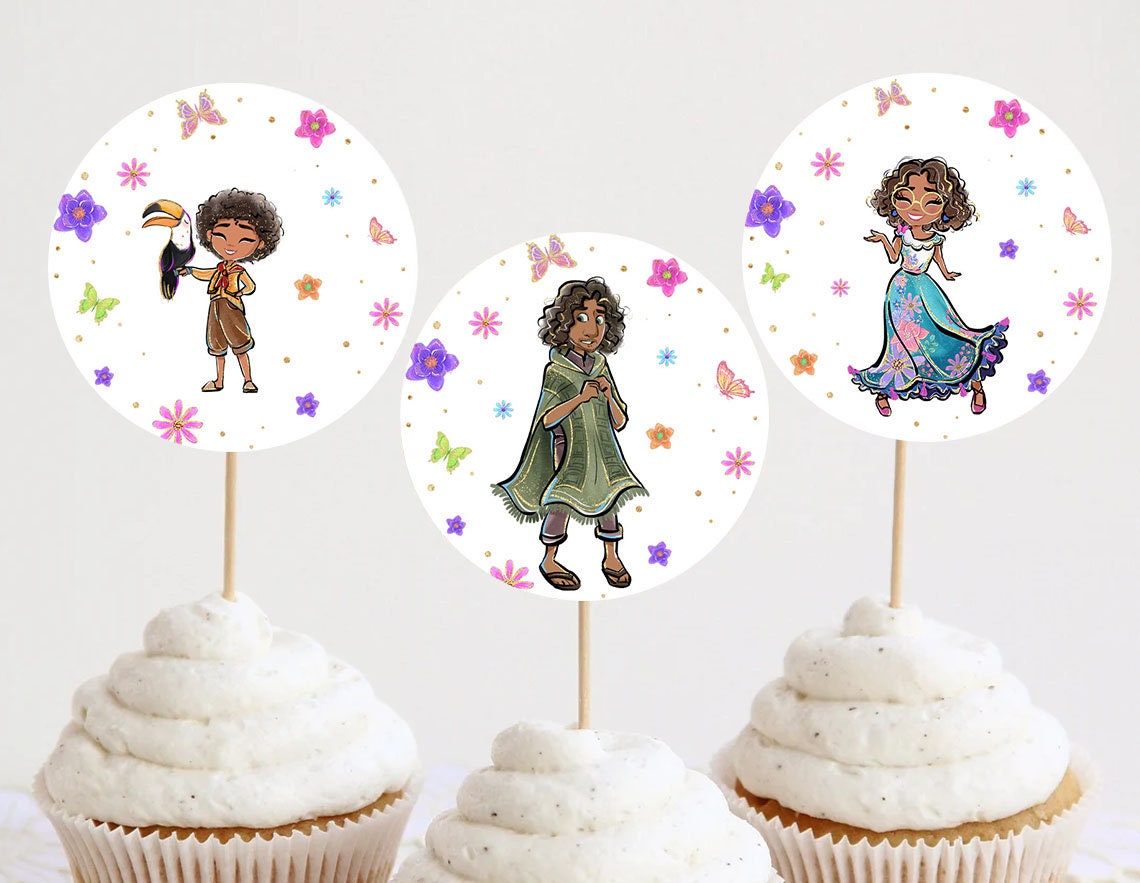 Encanto Birthday Cupcake Toppers Decoration Girl Party Decor Printable ...