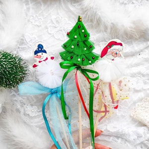 Christmas Wand, Tree Wand, Holiday Magic Wand, Christmas Decor, Kids ...