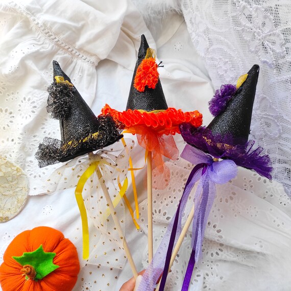 Halloween Wand Witch Hat Witch Hat Wand Halloween Witch - Etsy