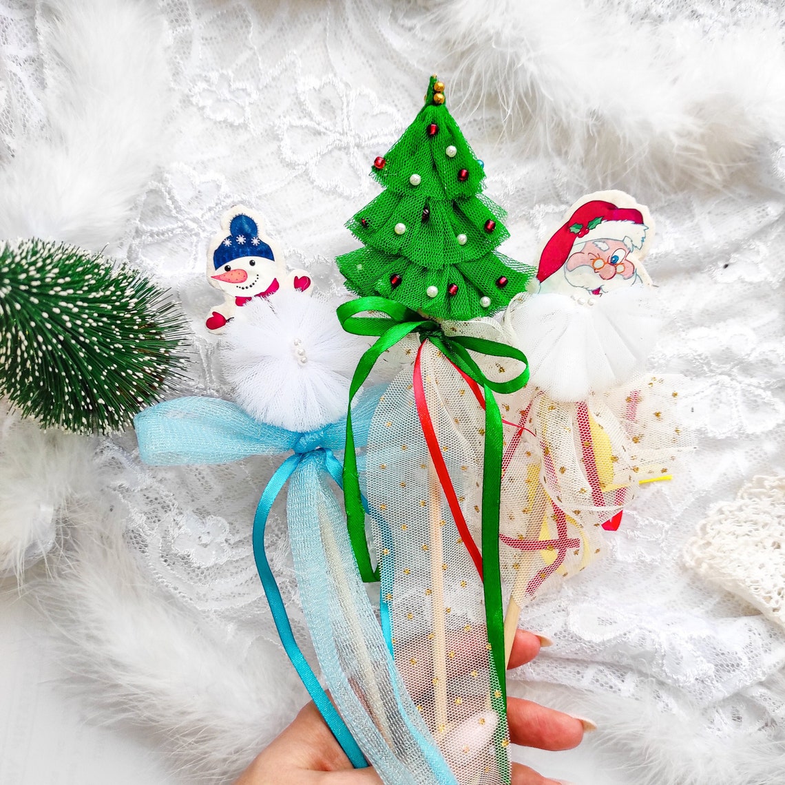 Christmas Wand, Tree Wand, Holiday Magic Wand, Christmas Decor, Kids ...