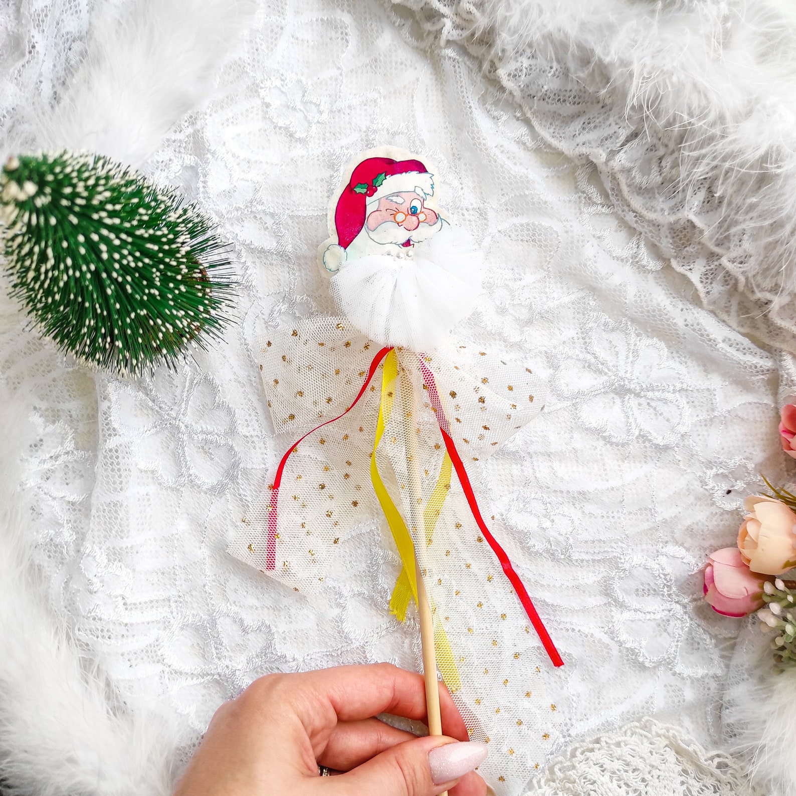 Christmas Wand, Tree Wand, Holiday Magic Wand, Christmas Decor, Kids ...