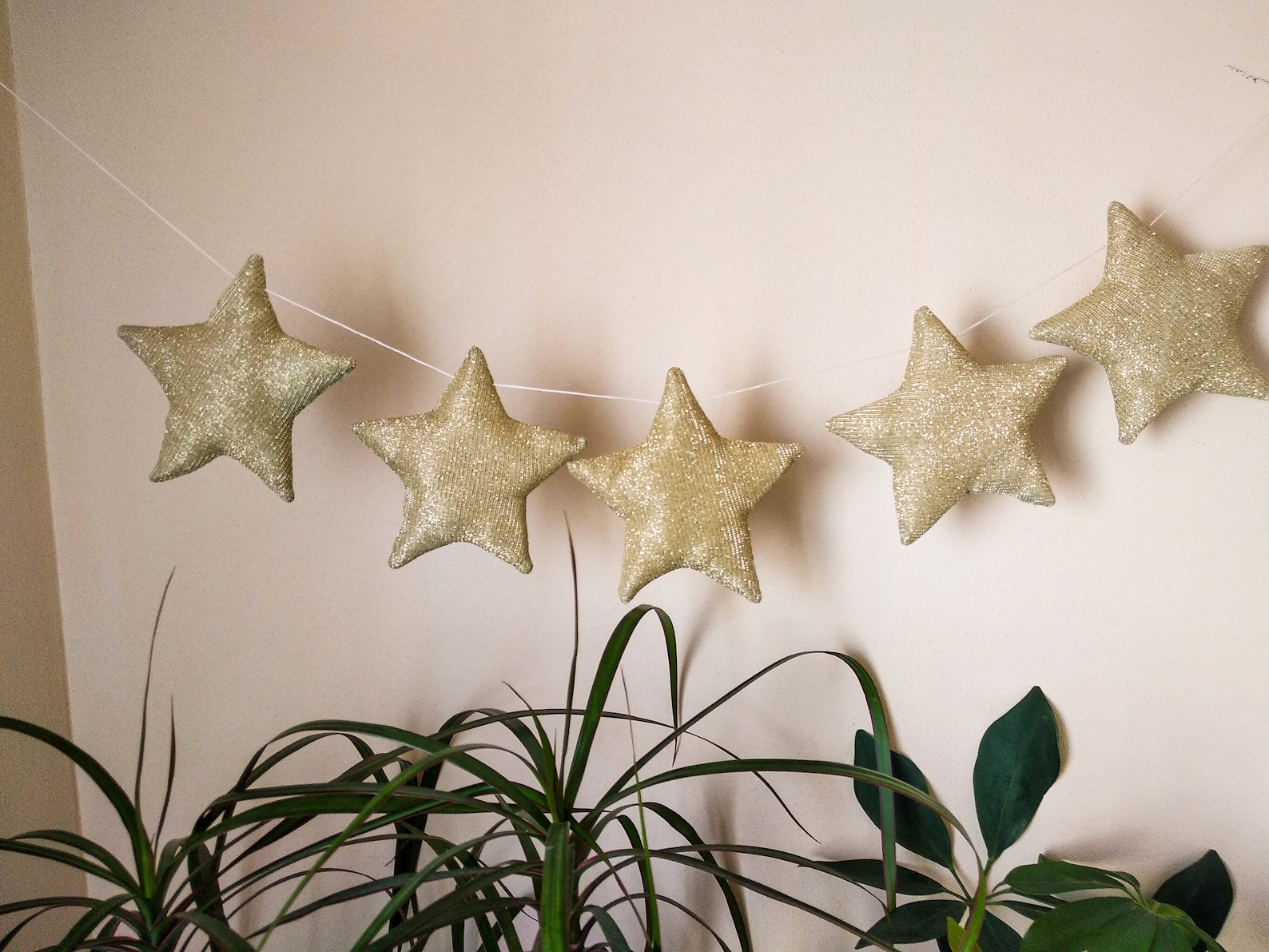Star Garland, Space Kids Room Decor, Gold Star Garland, Space Wall ...