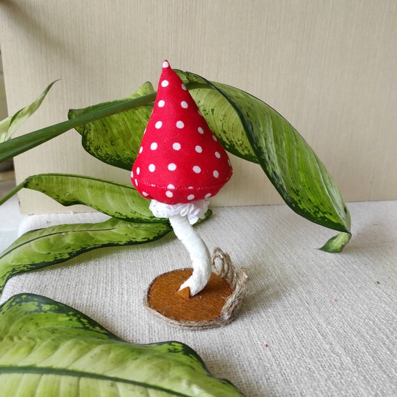 Mushroom Fabric Decor Mushroom Textile Toadstool Textile | Etsy