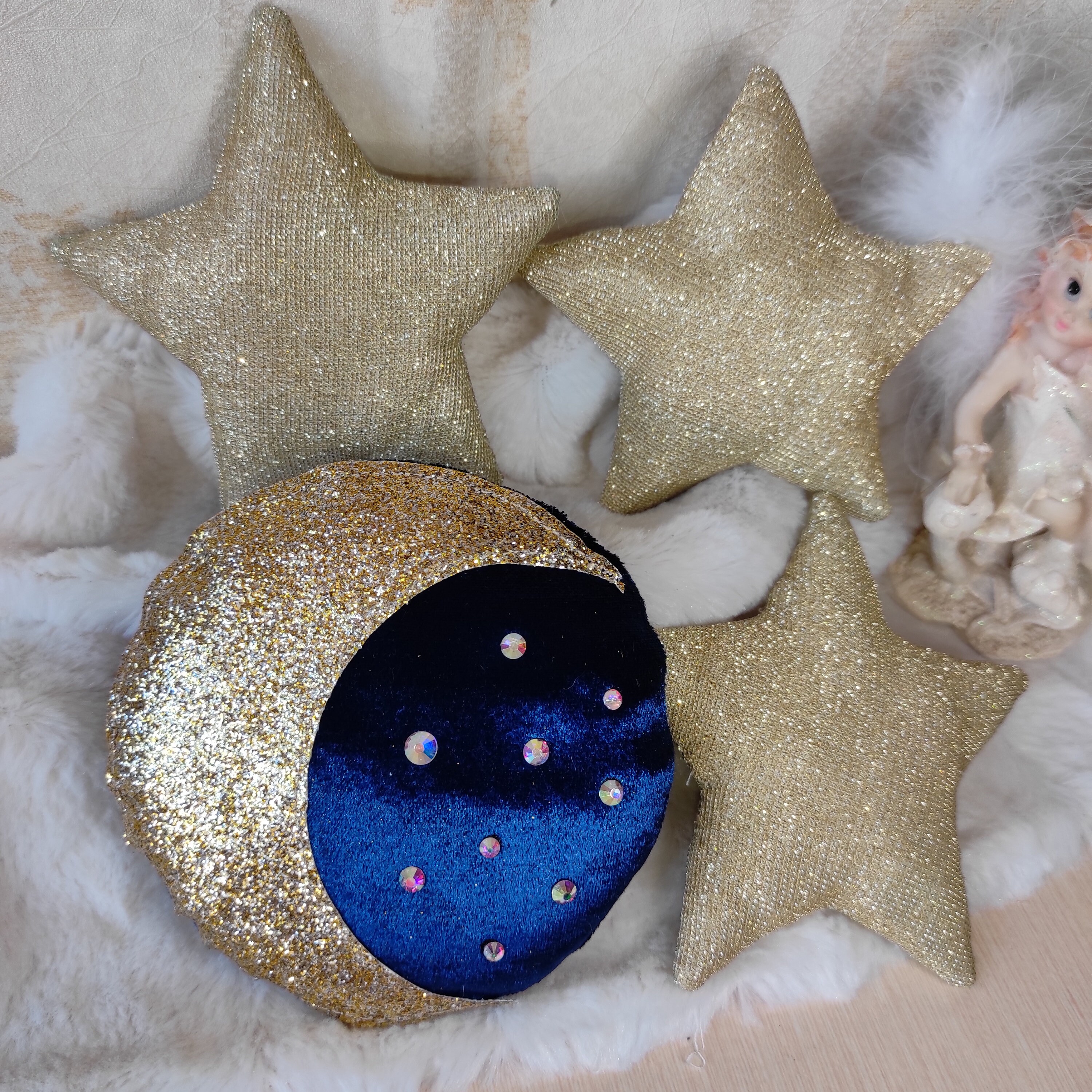 Moon and Stars Decor, Moon and Stars Baby Shower, Moon and Stars Wall ...