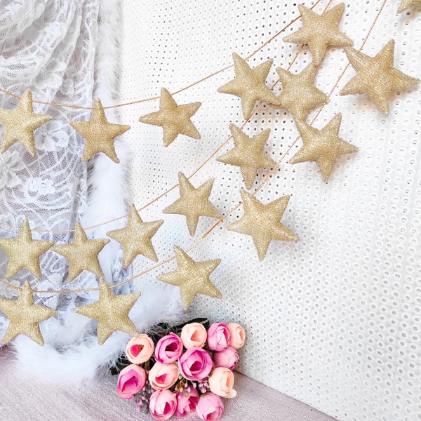 Gold Star Garland - Etsy