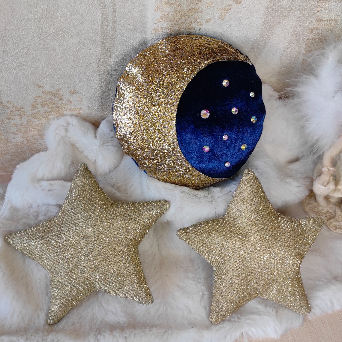 Moon and Stars Decor, Moon and Stars Baby Shower, Moon and Stars Wall ...