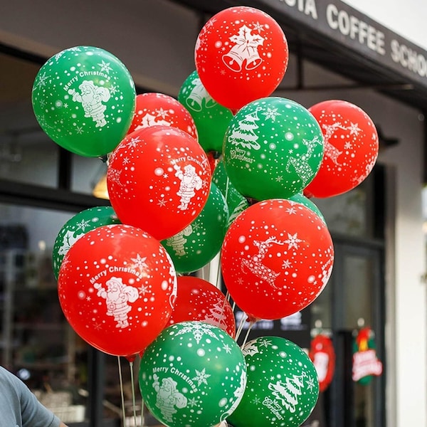 Christmas Balloons - Etsy