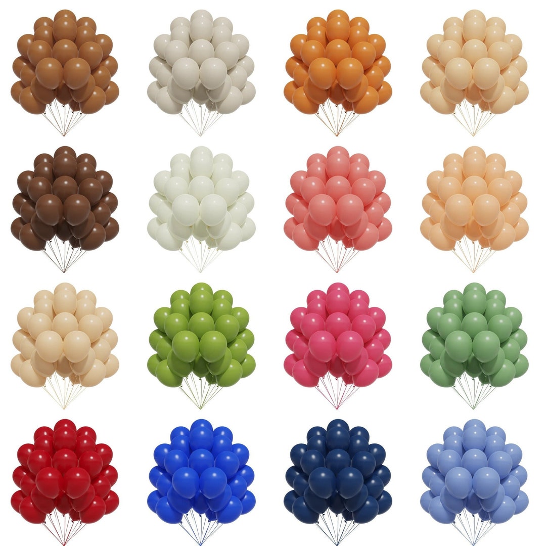 10-50 Retro Balloons QUALITY LATEX Balons Helium Air Birthday Baby ...