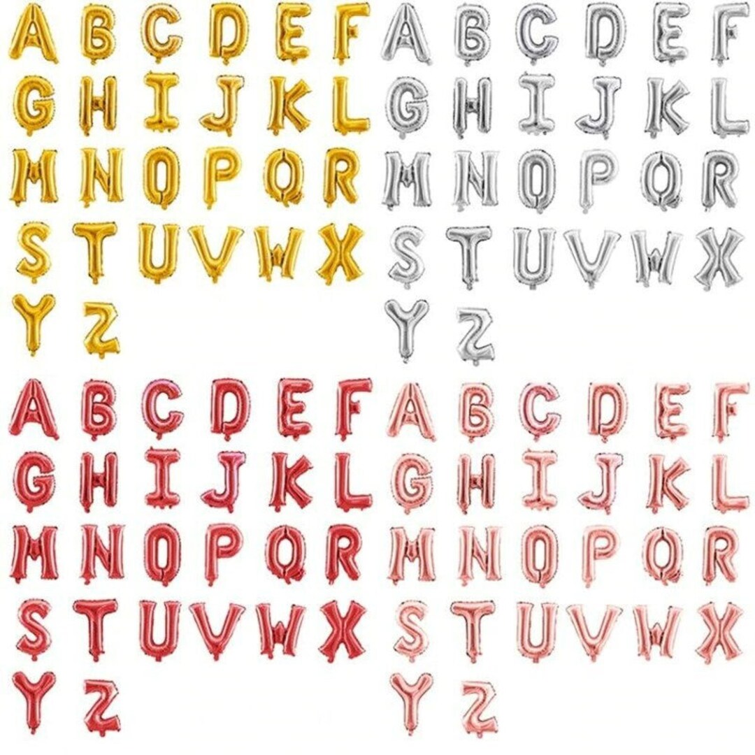 CUSTOM BALLOONS 16" Gold Foil Personalize Balloon Letters Name Balloons ...