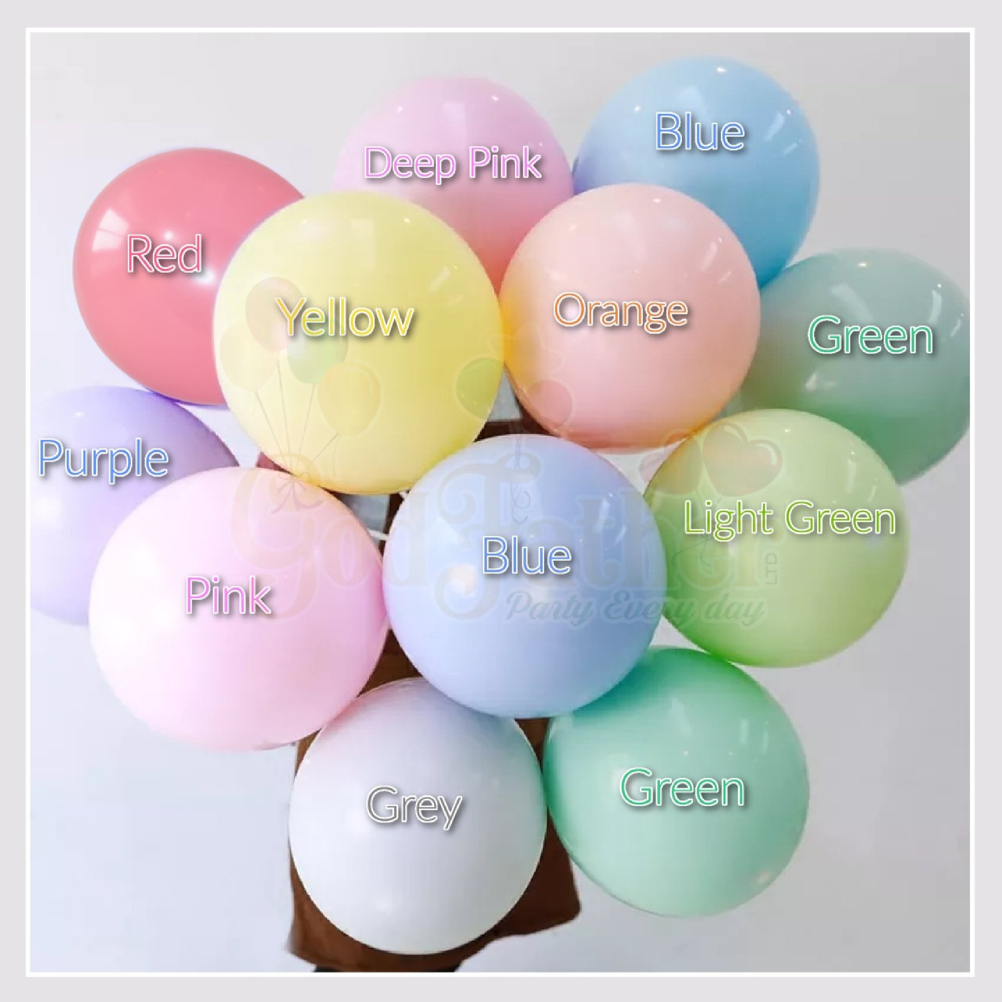 100 Pastel Colors Latex Balloons Pastel Balloons 5 - Etsy