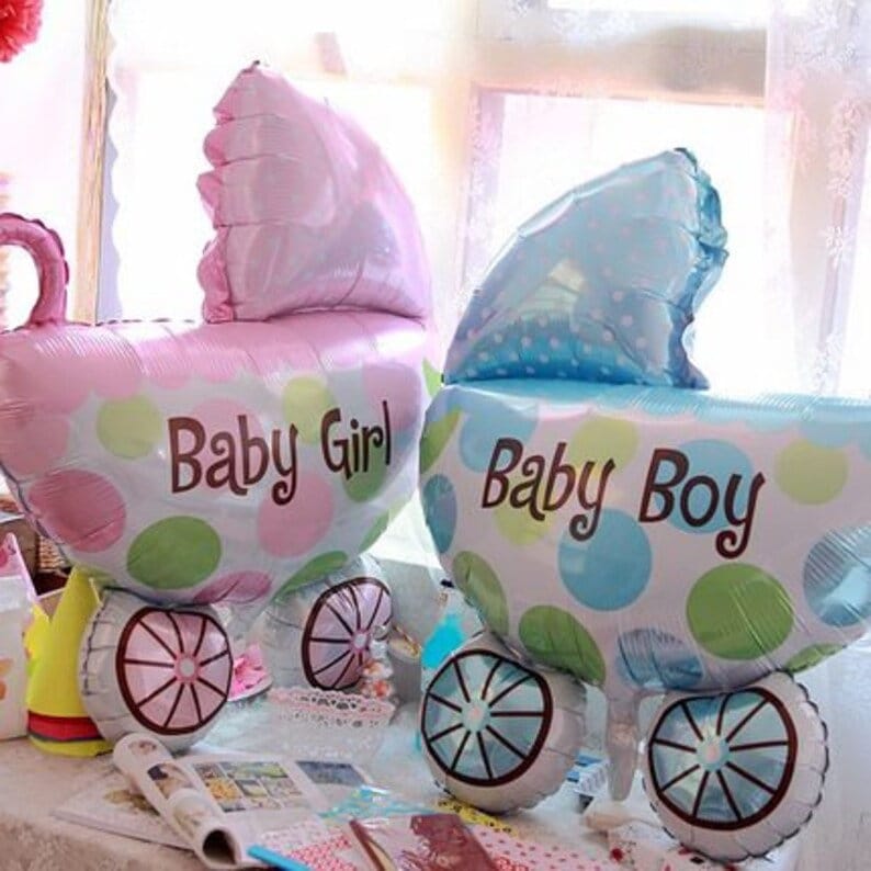 Baby Shower Foil Balloons Self-inflate BALOON Decoration Baby Girl ...