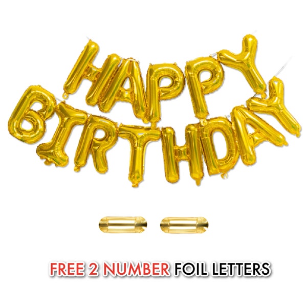 Happy Birthday Balloons Letter - Etsy