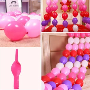 12" Linking Balloons Link Baloon Pack of 5 -50 Balloon for Wedding ...