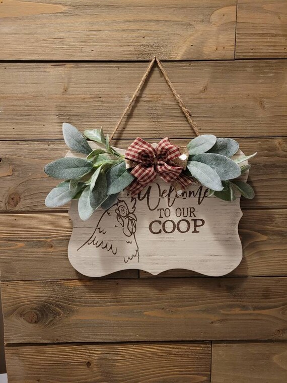 Wooden welcome to Our Coop Sign - Etsy