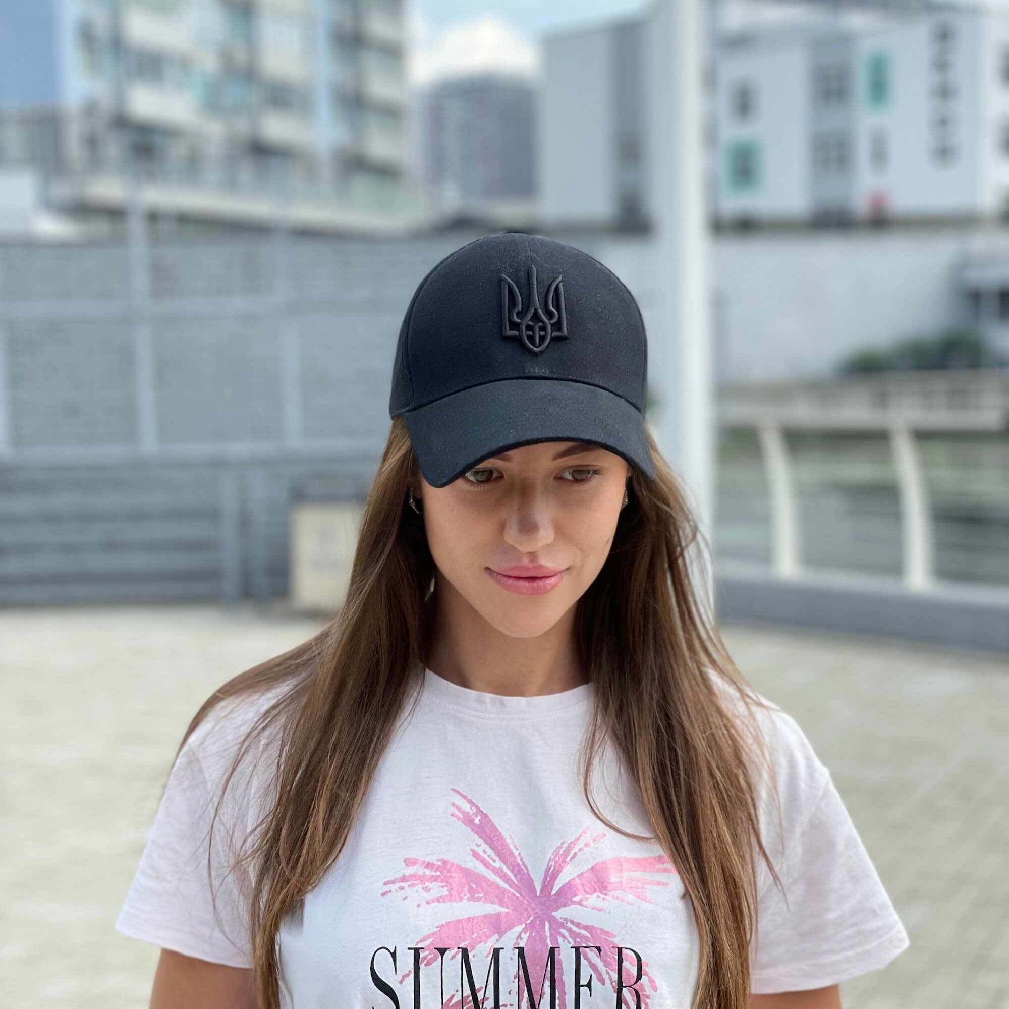 Ukraine Coat of Arms Hat, Ukraine Emblem Cap, Baseball Cap, Black Cap ...