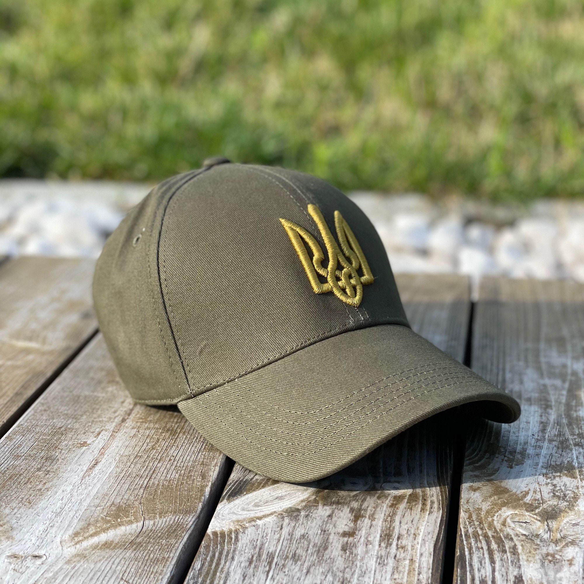 Ukraine Coat of Arms Cap Ukraine Emblem Khaki Baseball Cap - Etsy