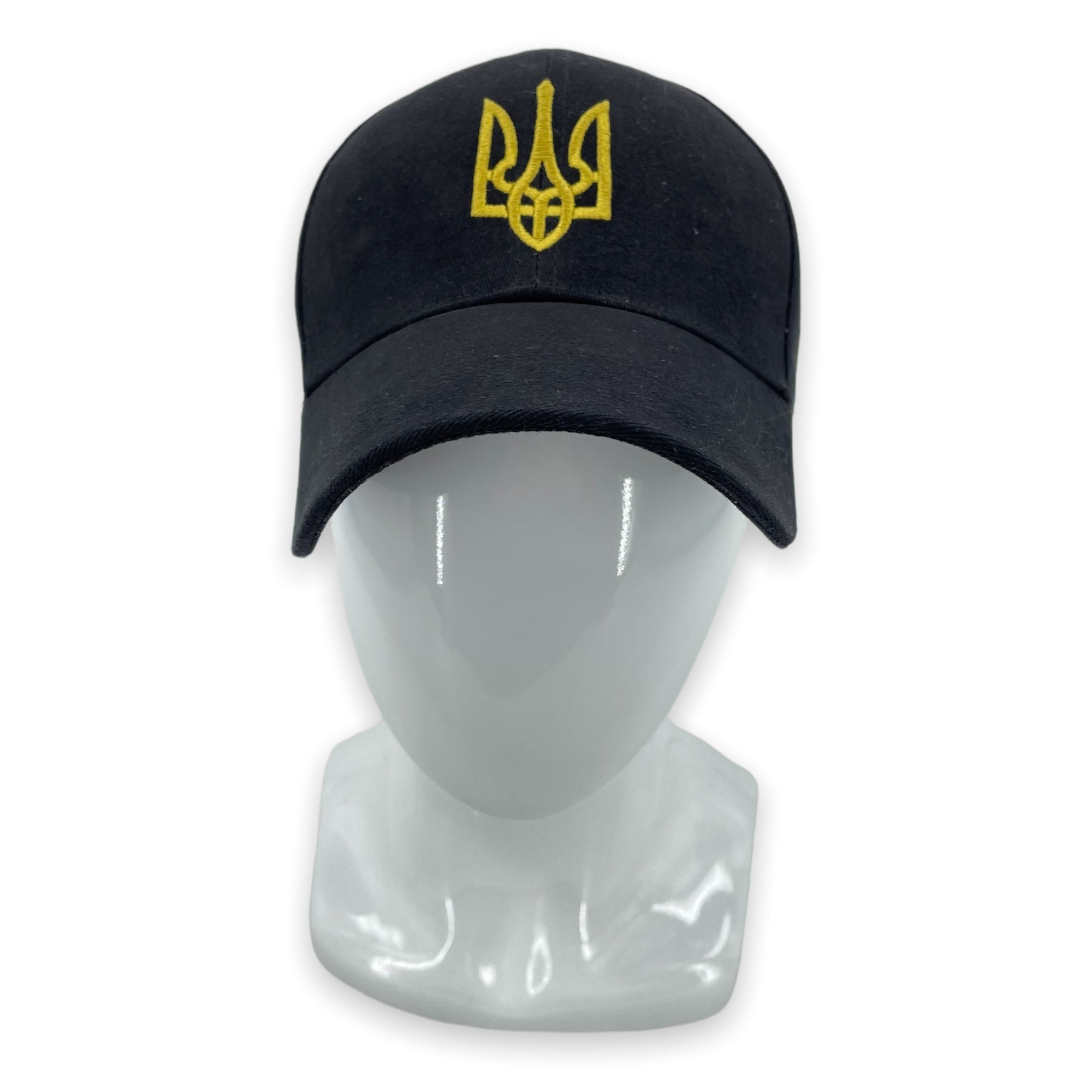 Ukraine Coat of Arms Hat, Ukraine Emblem Cap, Baseball Cap, Black Cap ...
