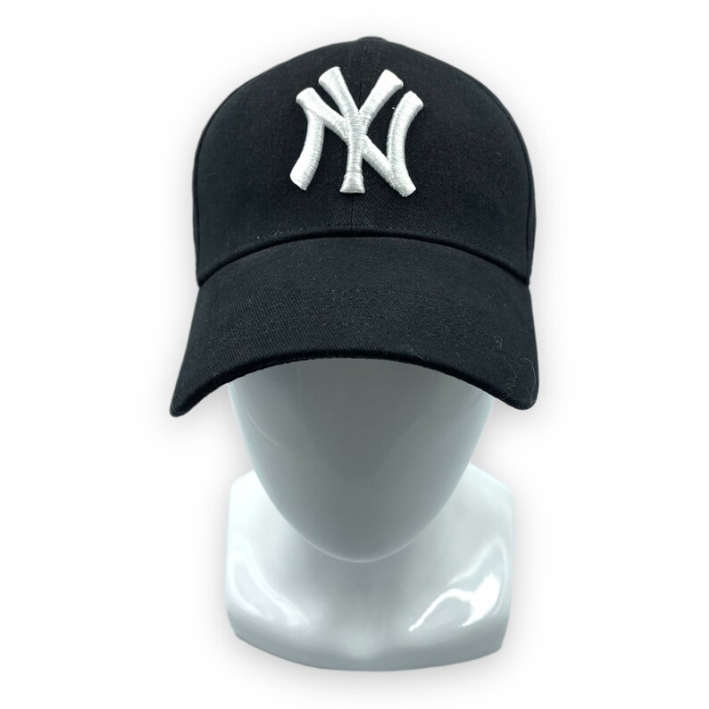 Black NY Baseball Cap, New York Hat, NY Baseball Hat, Embroidered Cap ...