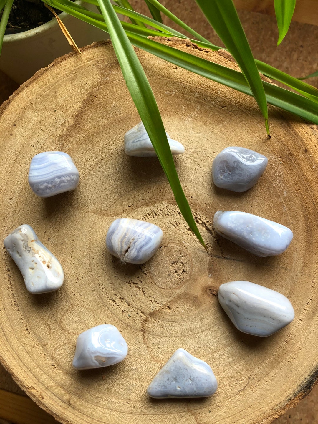 Calcedon Trommelsteine - Etsy.de