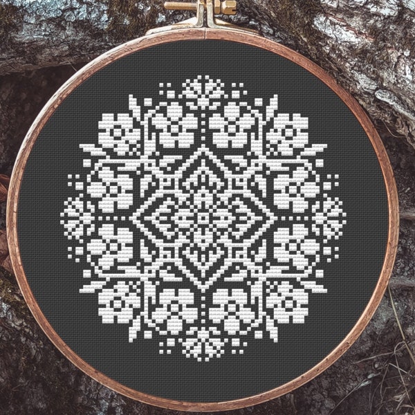 Slavic Tree of Life Cross Stitch Pattern PDF, Ukrainian Folk Cross ...