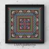 Fraktur Cross Stitch Pattern PDF American German Folk Sampler X-stitch ...