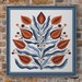 Primitive Flowers Cross Stitch Pattern, Fraktur, Vintage Embroidery ...