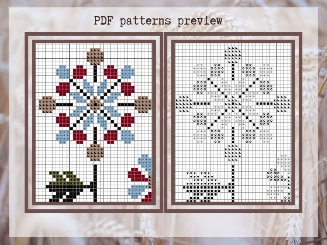 Slavic Tree of Life Cross Stitch Pattern PDF, Ukrainian Folk Cross ...