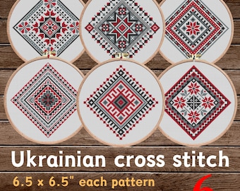 Ukrainian Cross Stitch Pattern PDF, Slavic Modern Folk Embroidery ...