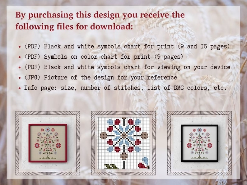 Slavic Tree of Life Cross Stitch Pattern PDF, Ukrainian Folk Cross ...