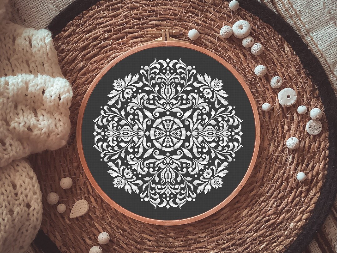 Victorian Sampler Cross Stitch Pattern PDF, Antique Flowers Ornament ...