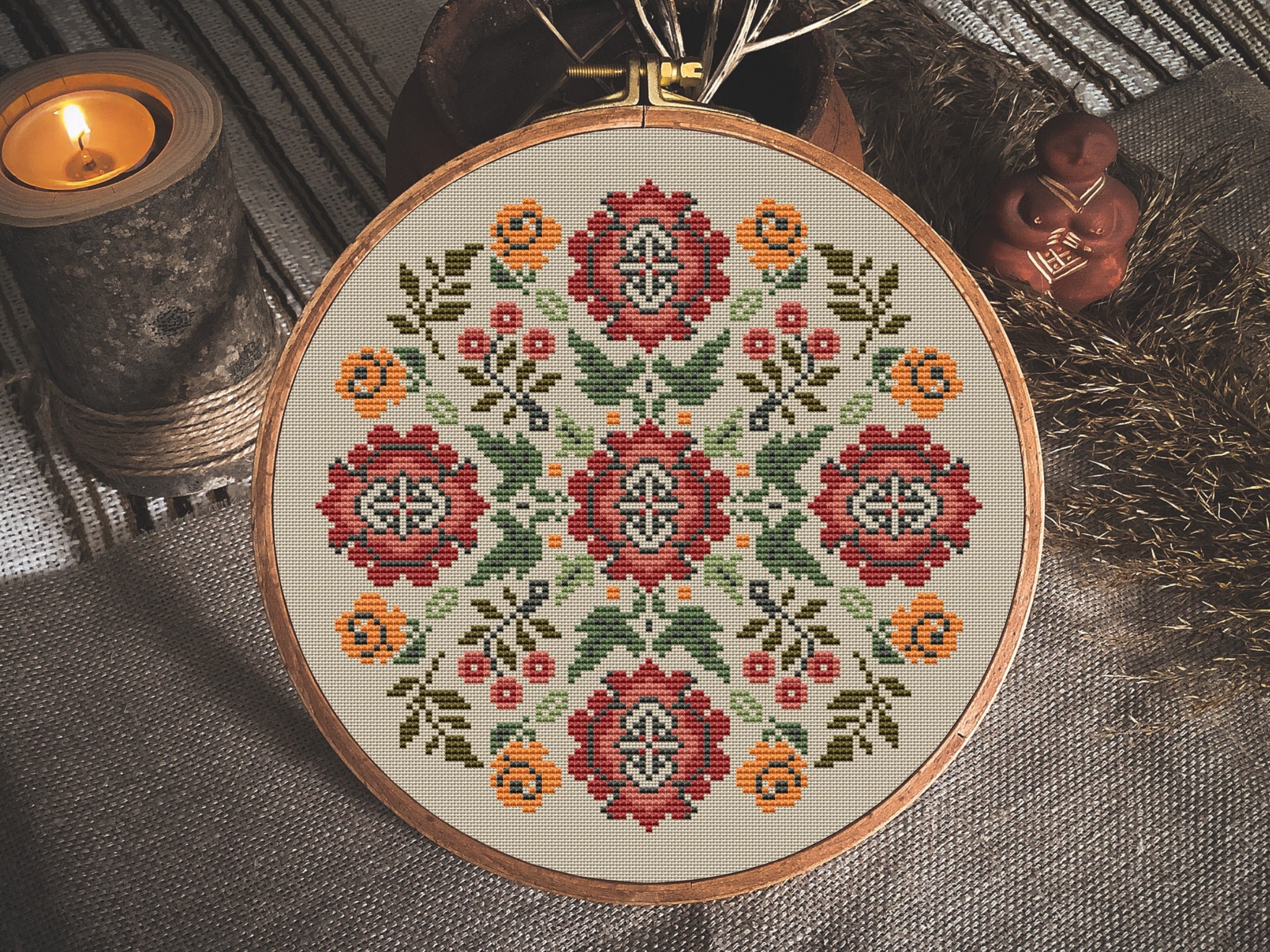Ukrainian Folk Cross Stitch Pattern, Instant Download, Traditional ...