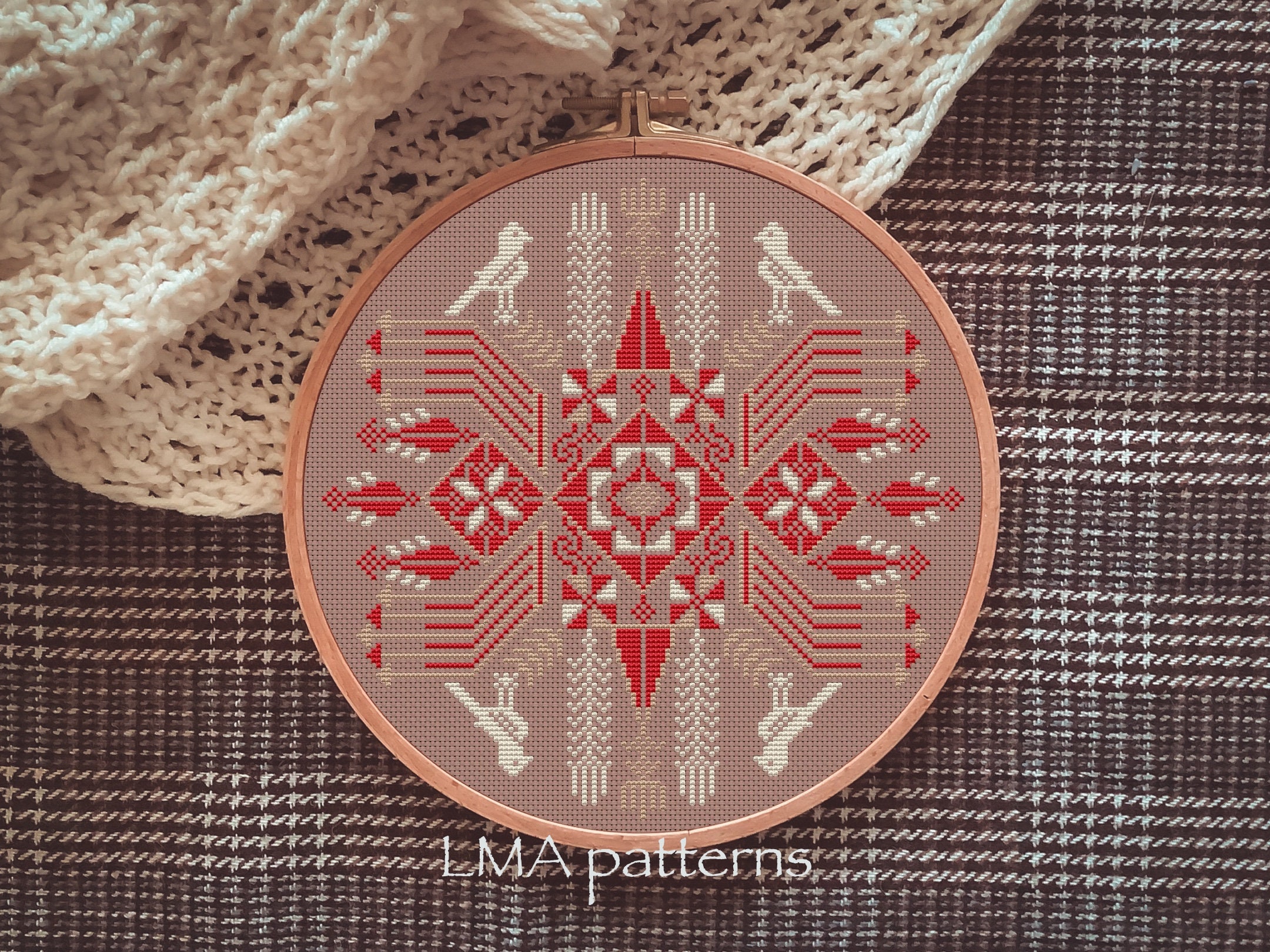 Palestinian Cross Stitch Pattern PDF, Folk Geometric Ornaments of ...