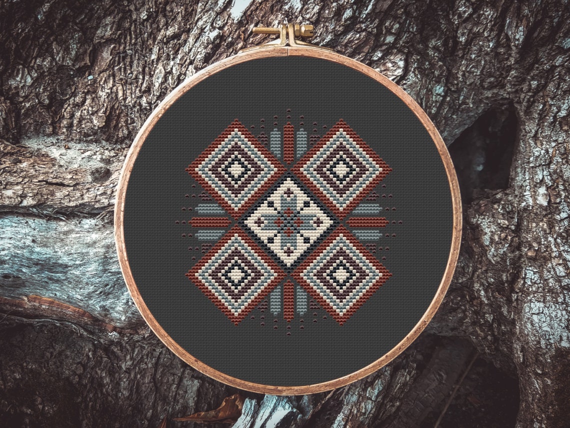Small Folk Cross Stitch Pattern, Digital Pattern PDF, Slavic Folk ...