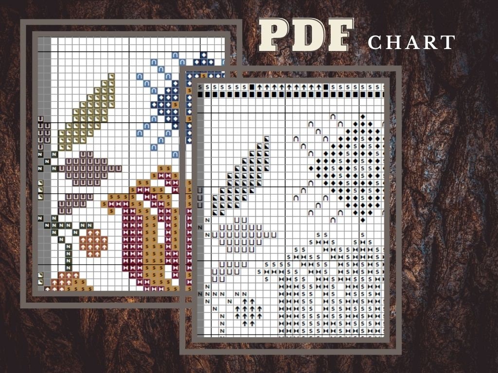 Fraktur Cross Stitch Pattern PDF American German Folk Sampler - Etsy